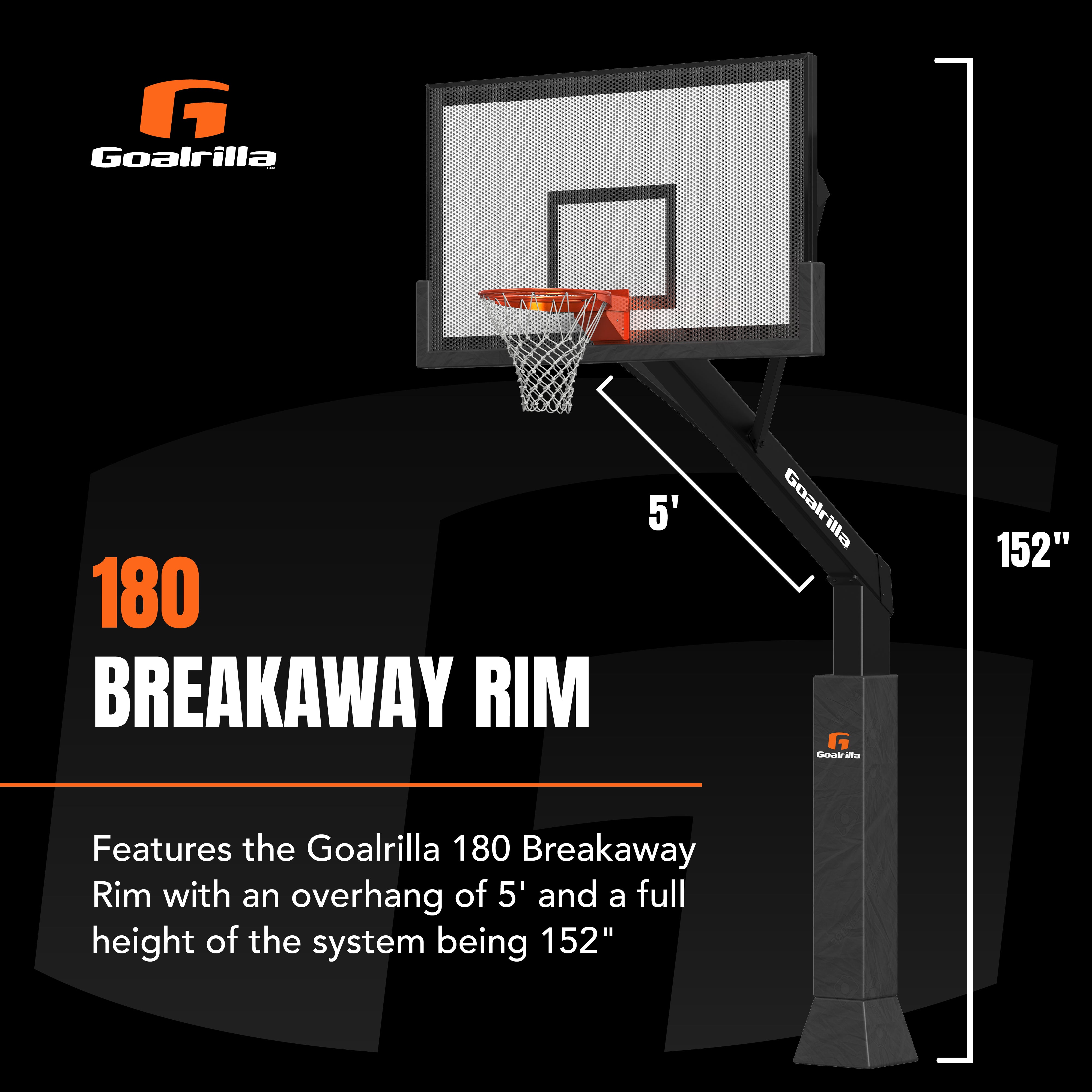 Goalrilla Fixed Height - Steel Basketball Backboard