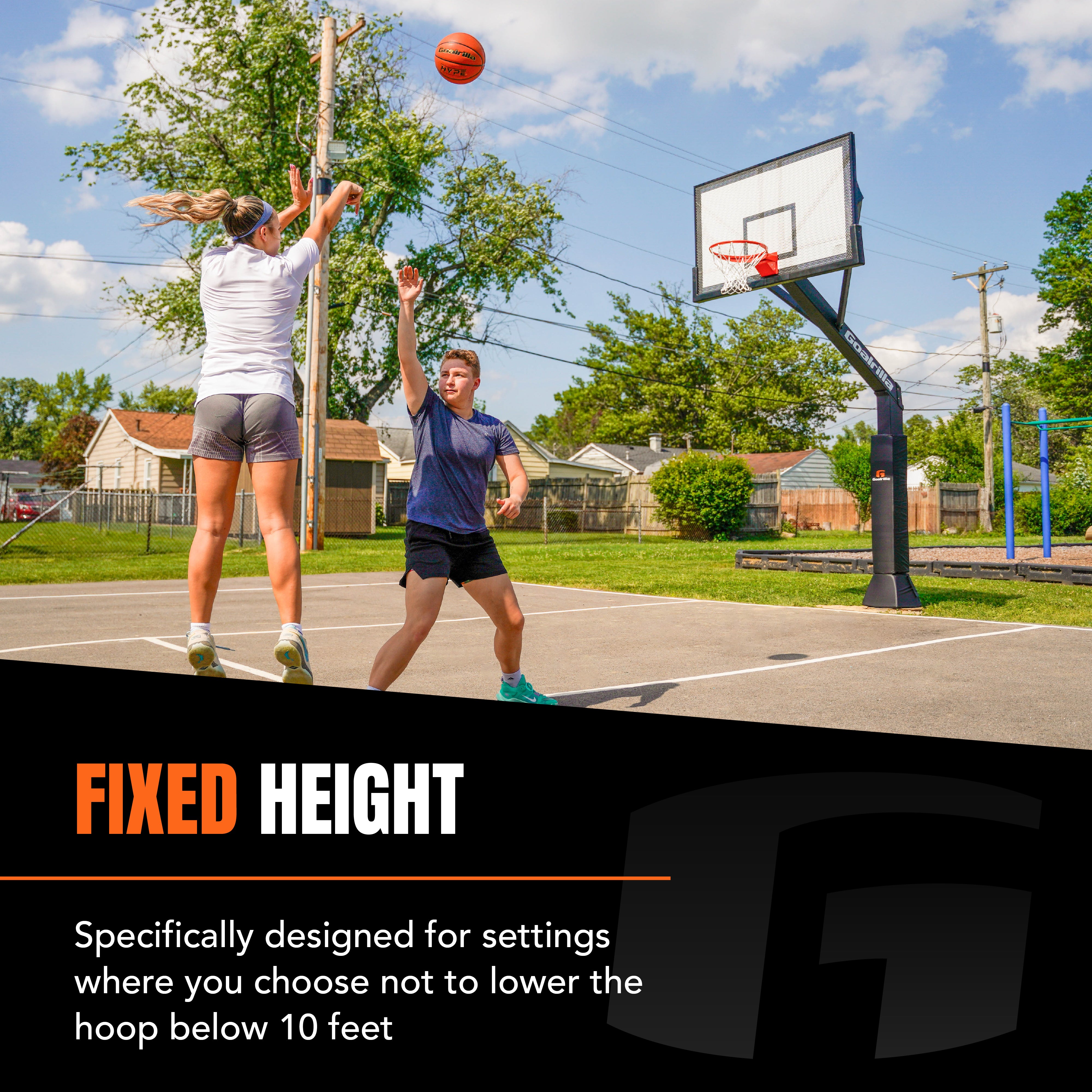Goalrilla Fixed Height - Steel Basketball Backboard