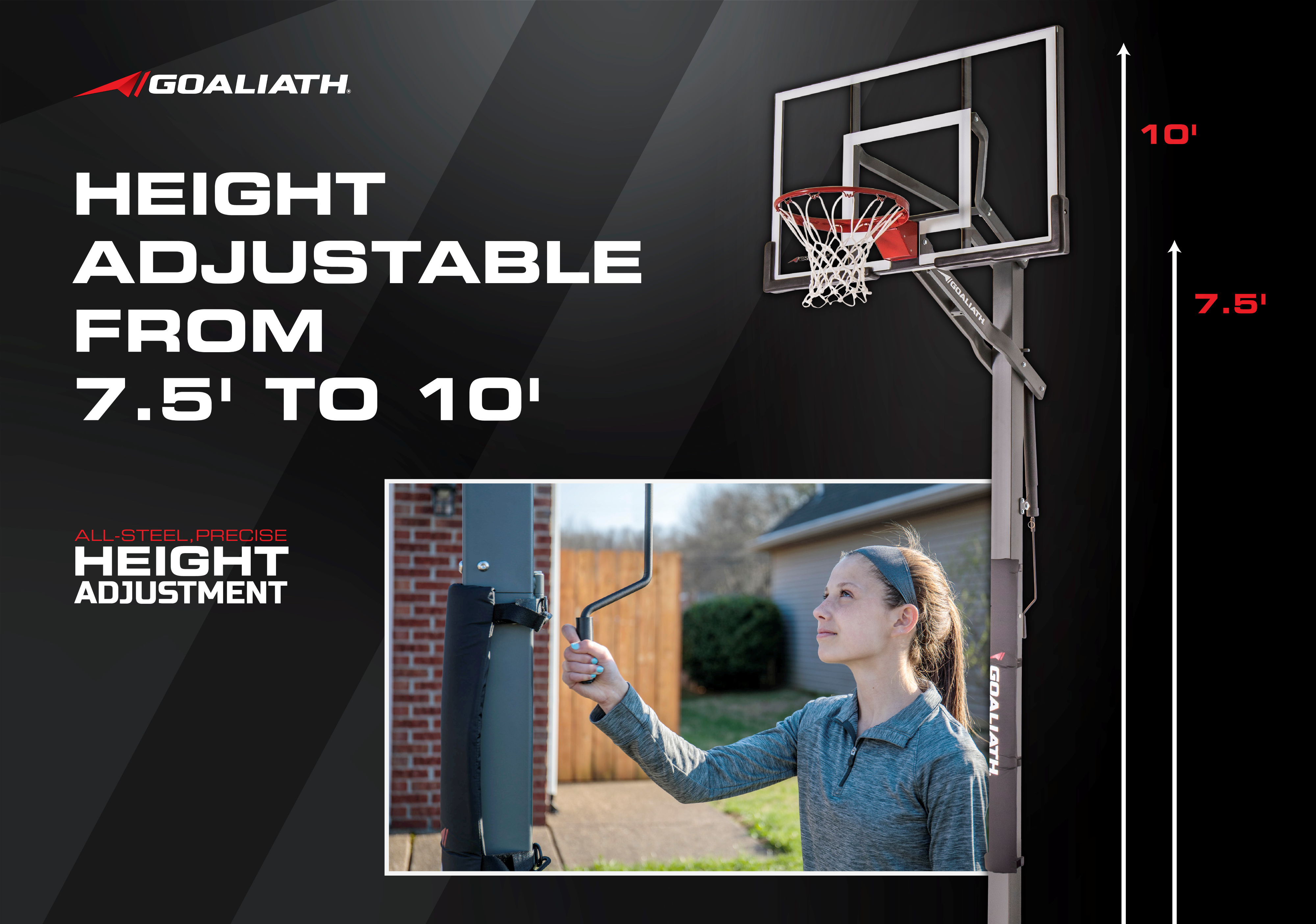 Silverback 54 Inch Hoop - In-Ground Basketball – Goalrilla