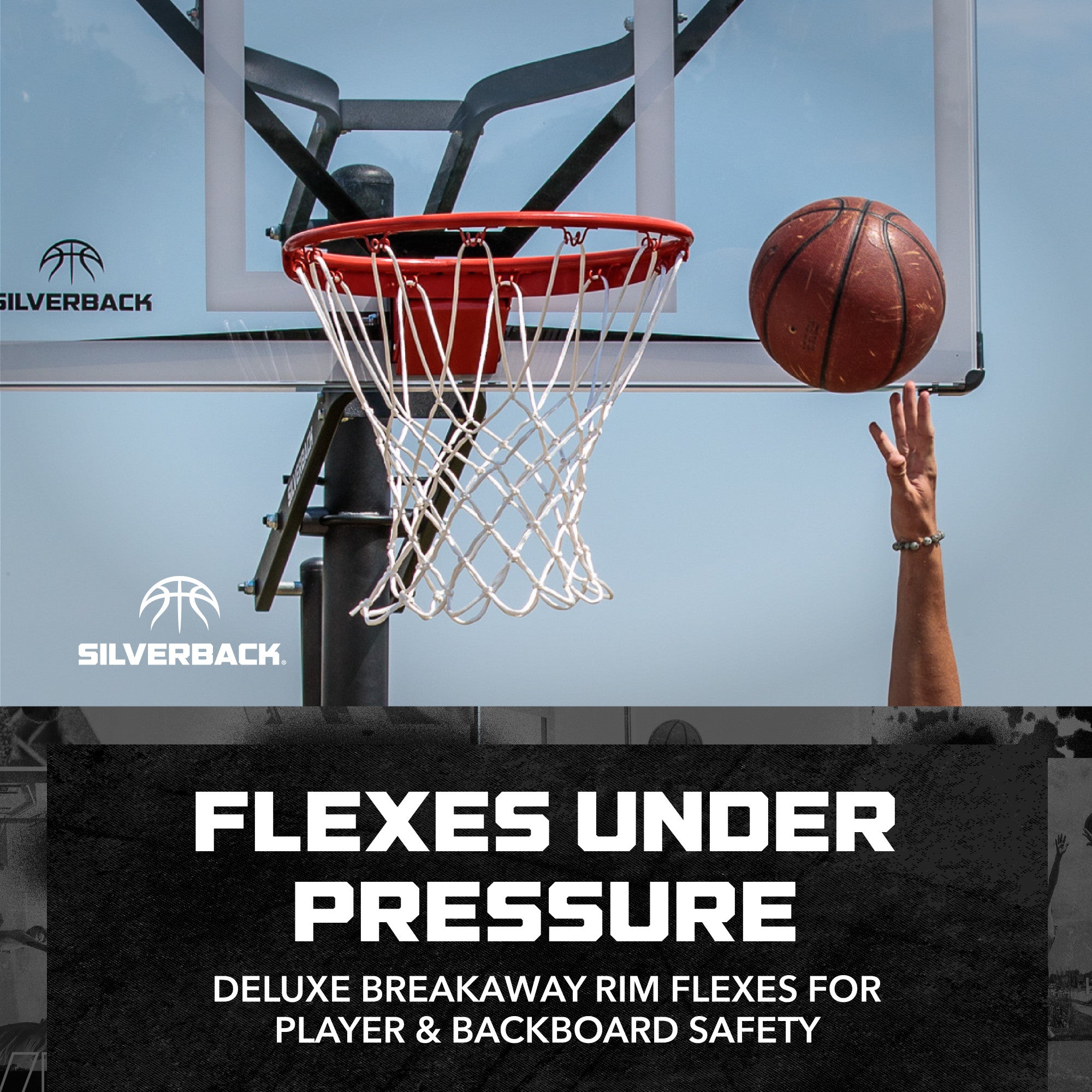 Deluxe Breakaway Basketball Hoop Rim - Silverback Rim – Goalrilla