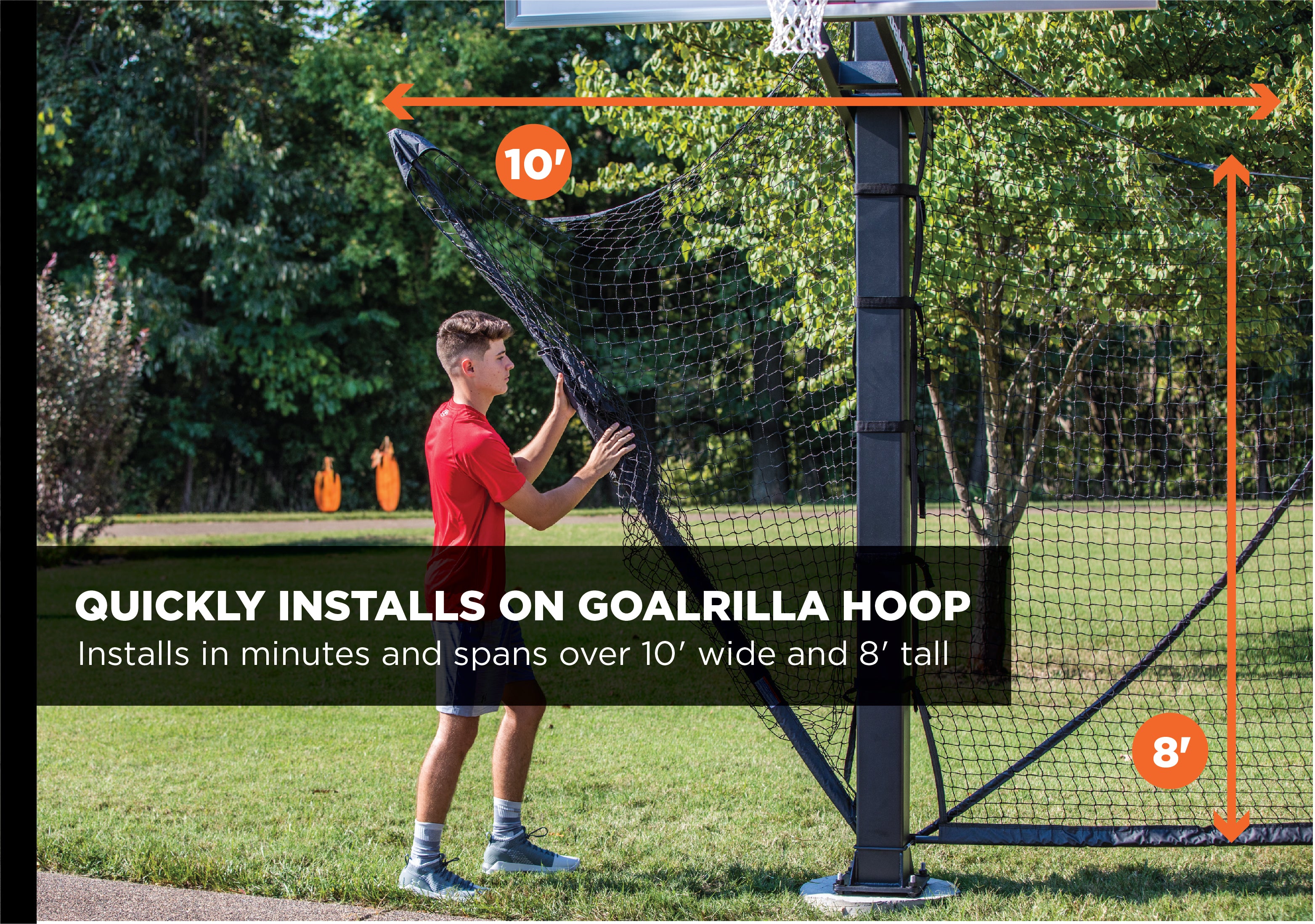 Goalrilla Yard Guard Basketball Netting - Basketball Ball Return Net